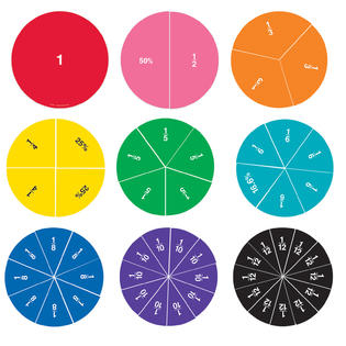 Learning Resources Double Sided Magnetic Fraction Circles