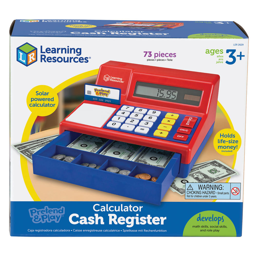 Learning Resources Pretend & Play® Calculator Cash Register
