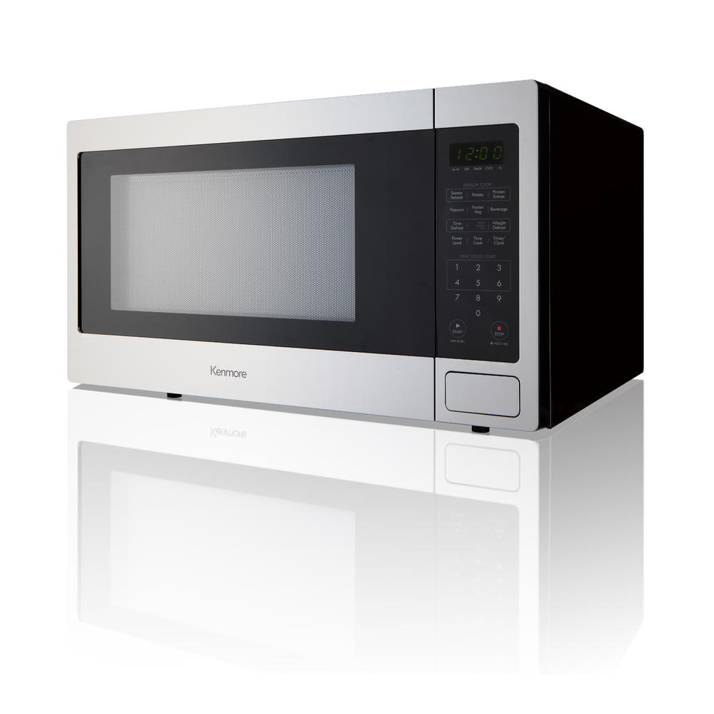Kenmore 71613 1.6 cu. ft. Countertop Microwave - Stainless Steel