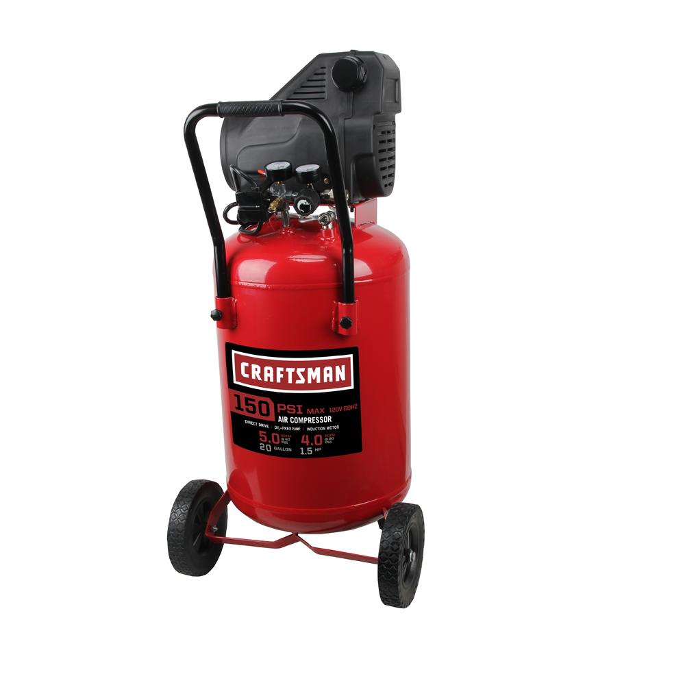Craftsman 20gal Vertical Portable Air Compressor