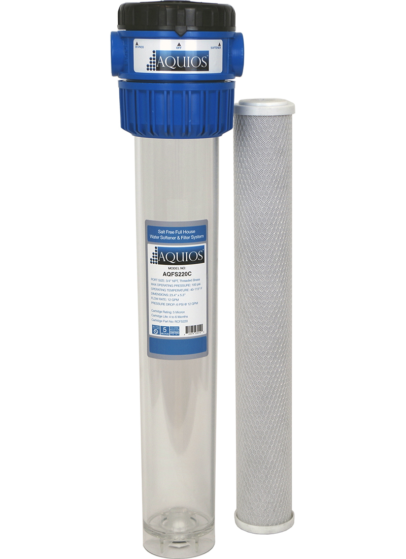 Aquios Salt Free Water Softener & Filter System, Clear