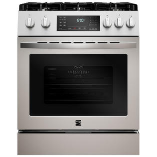 Kenmore 75293 4.8 cu. ft. Front Control Gas Range with True Convection Air Fry Stainless Steel