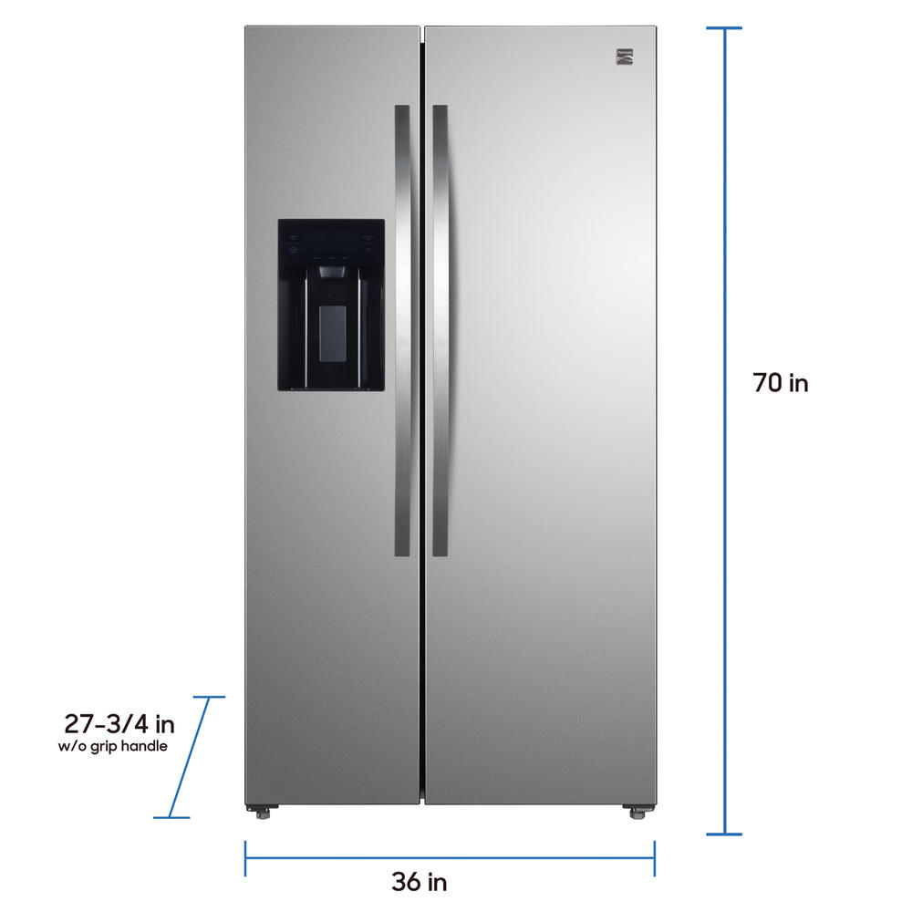 Kenmore 51805 20 cu. ft. Side-by-Side Refrigerator – Fingerprint ...