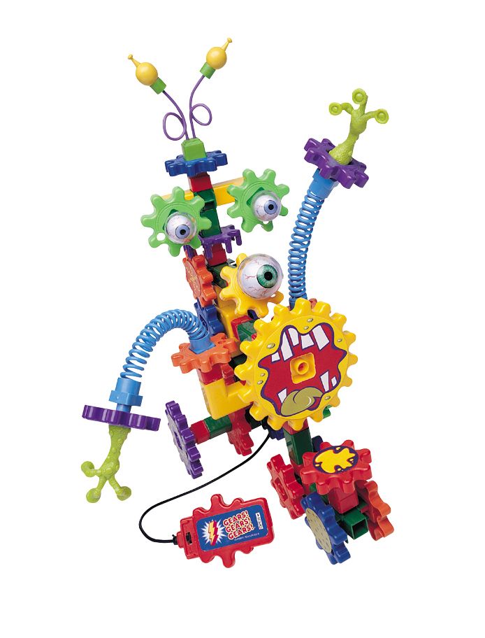 Fisher-Price Gears! Gears! Gears! Oogly Googly Motorized Building Set ...