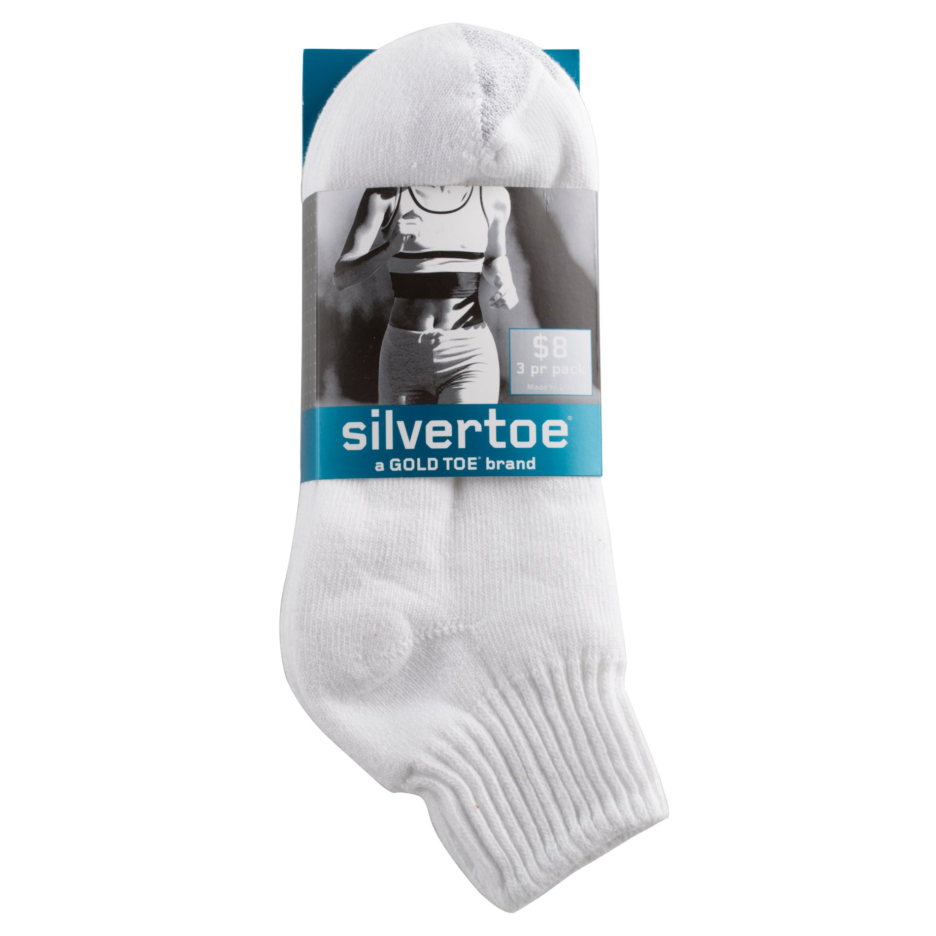 Silvertoe 3 Pair Quarter