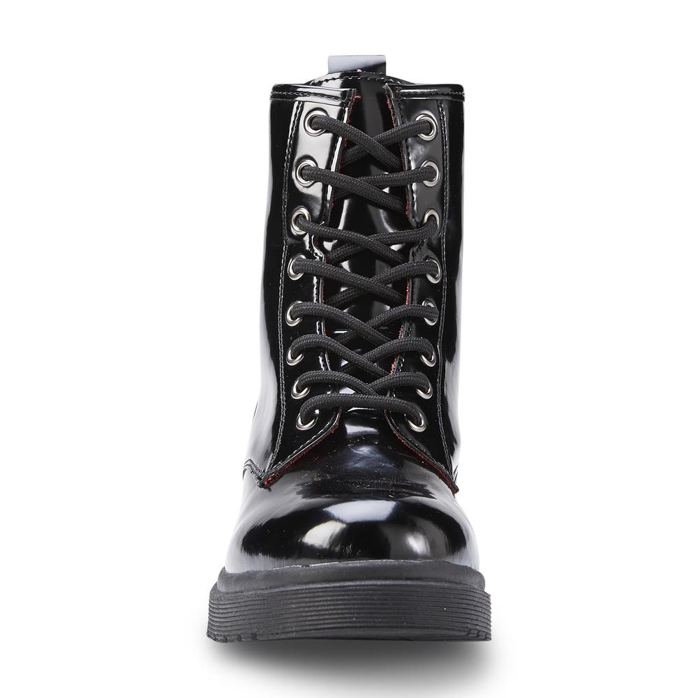 Bongo Women's Oz Black Chunky Combat Boot
