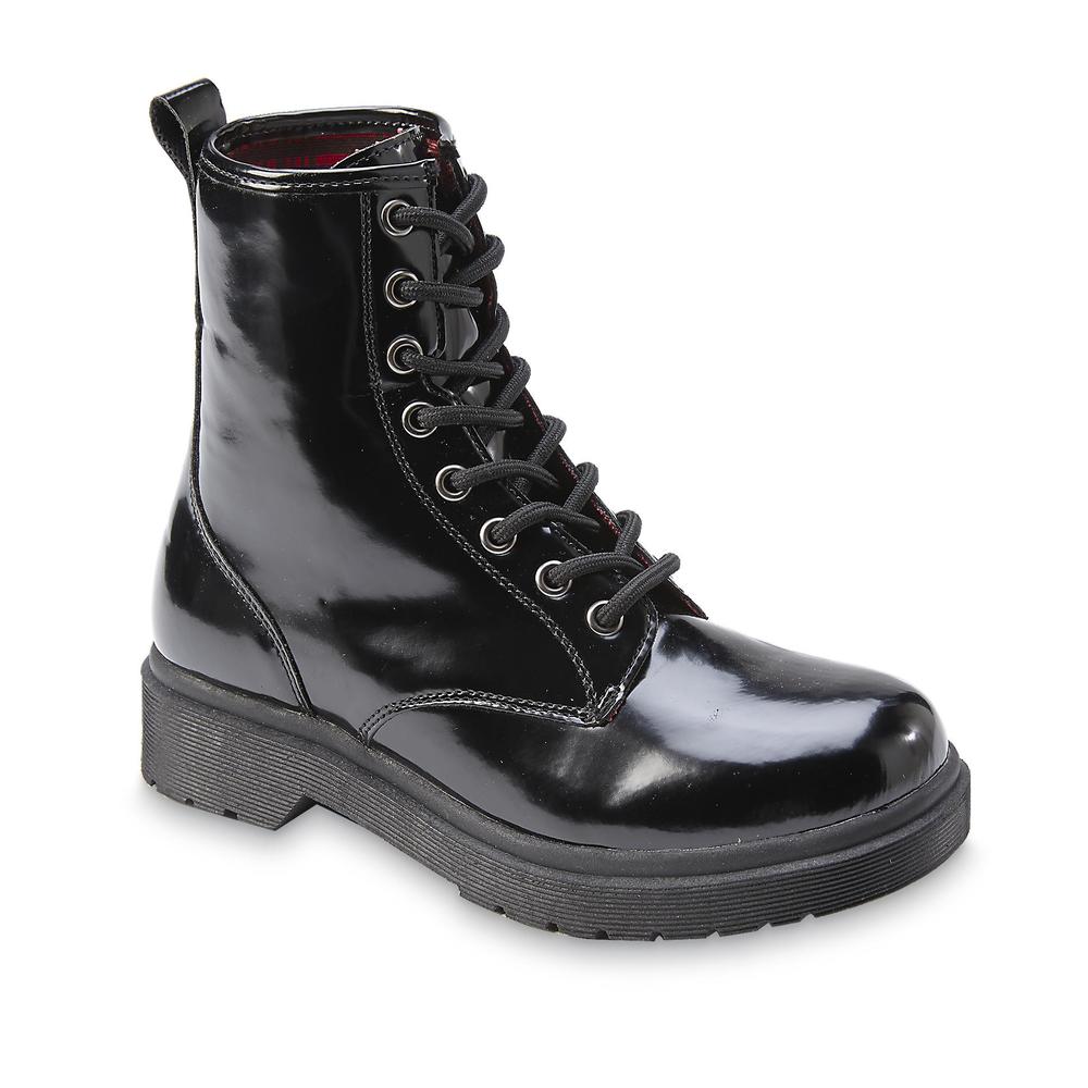 Bongo Women's Oz Black Chunky Combat Boot