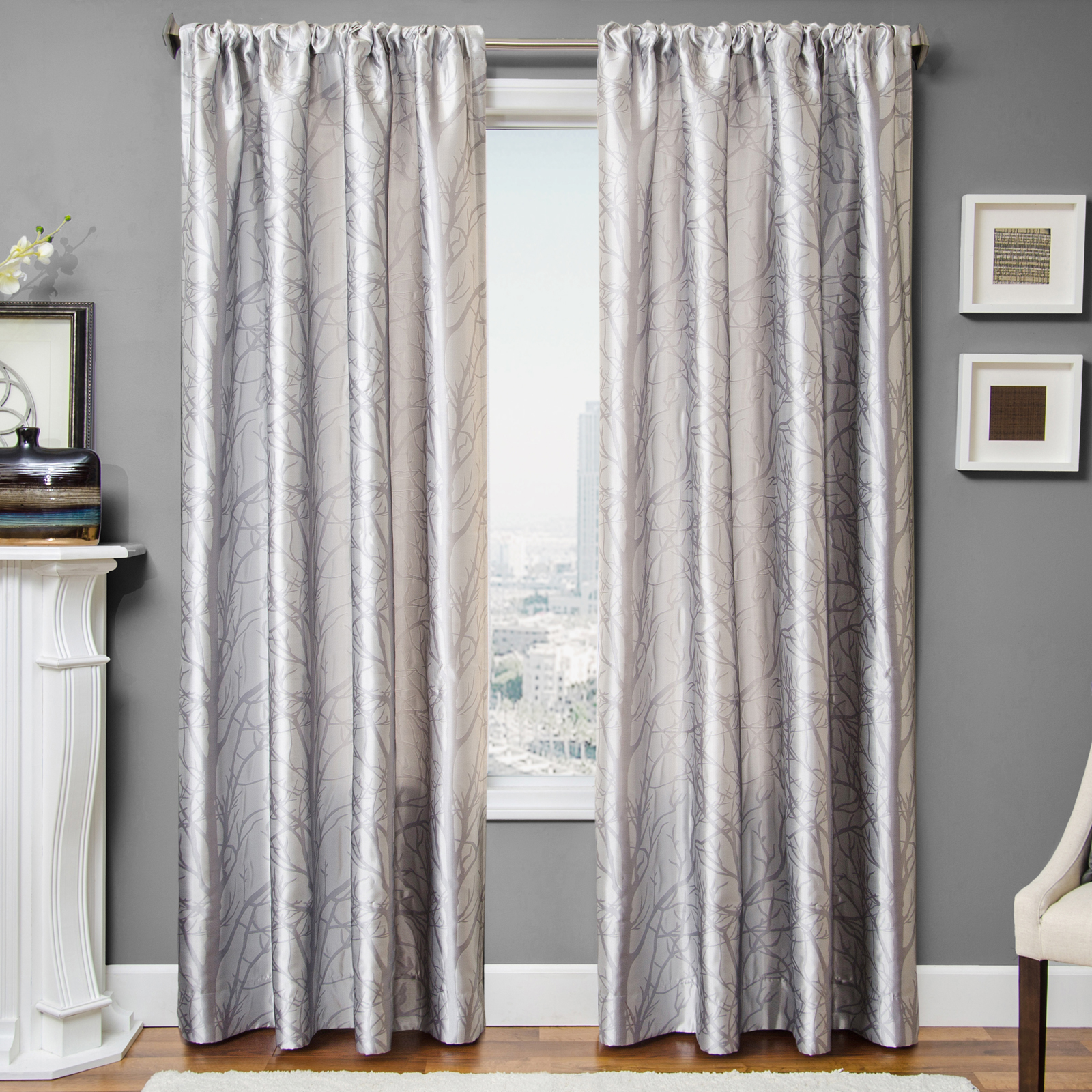 Softlines Home Fashions Blair 96 in. Rod Pocket Panel