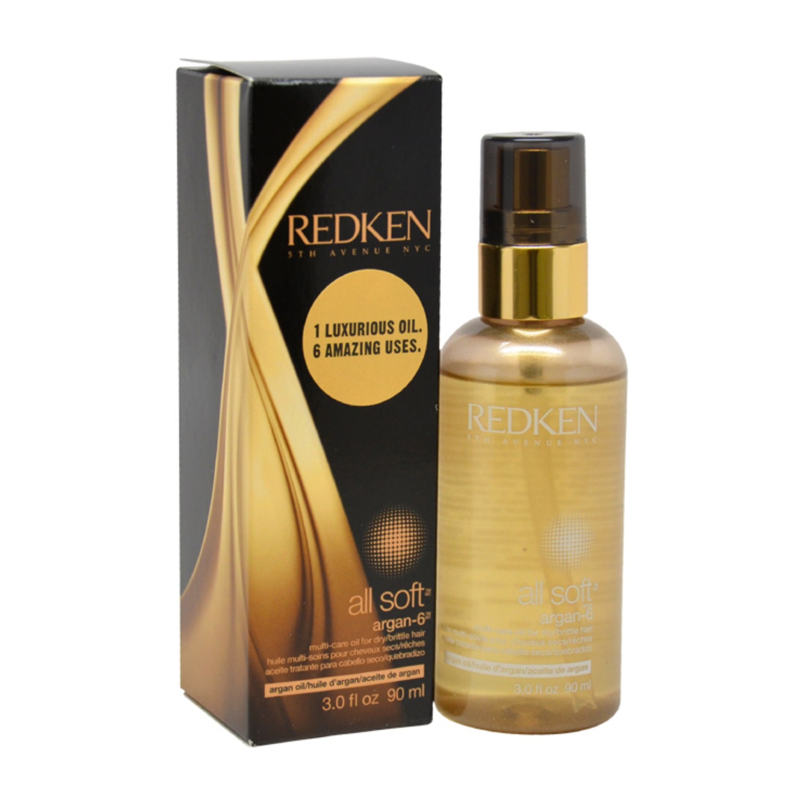 Redken All Soft Argan-6 Multi-Care Oil by for Unisex - 3 oz Oil