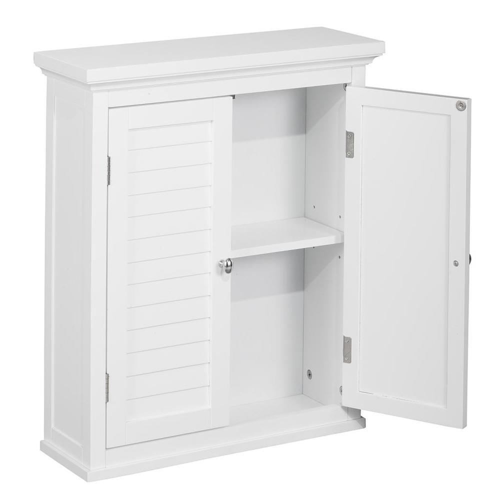 Elegant Home Fashions Slone Wall Cabinet 2 Shutter Doors