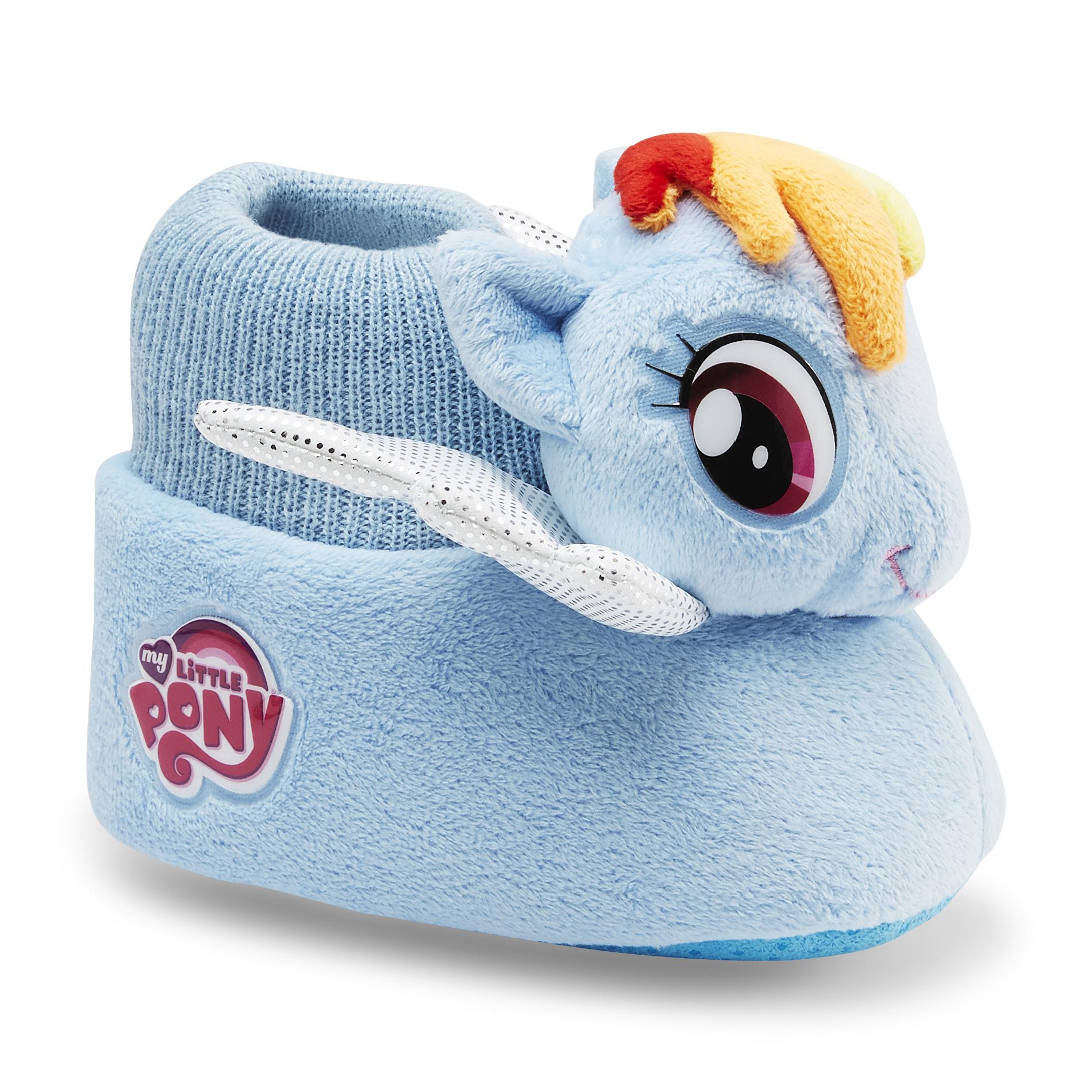 Hasbro Toddler Girl's My Little Pony Blue Socktop Slipper