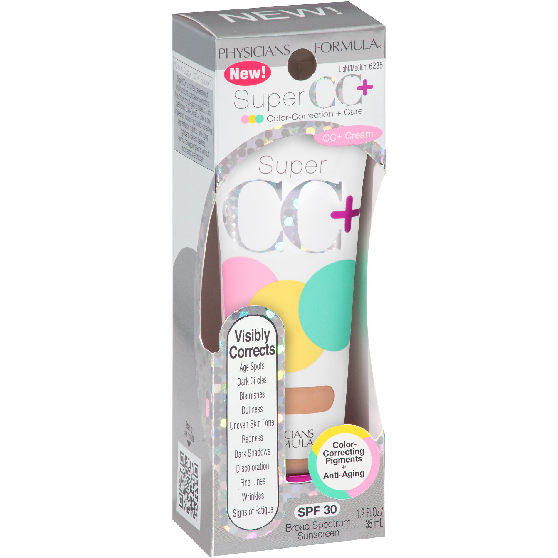 Physicians Formula Super CC+ Color Correction + Care Light/Medium with ...