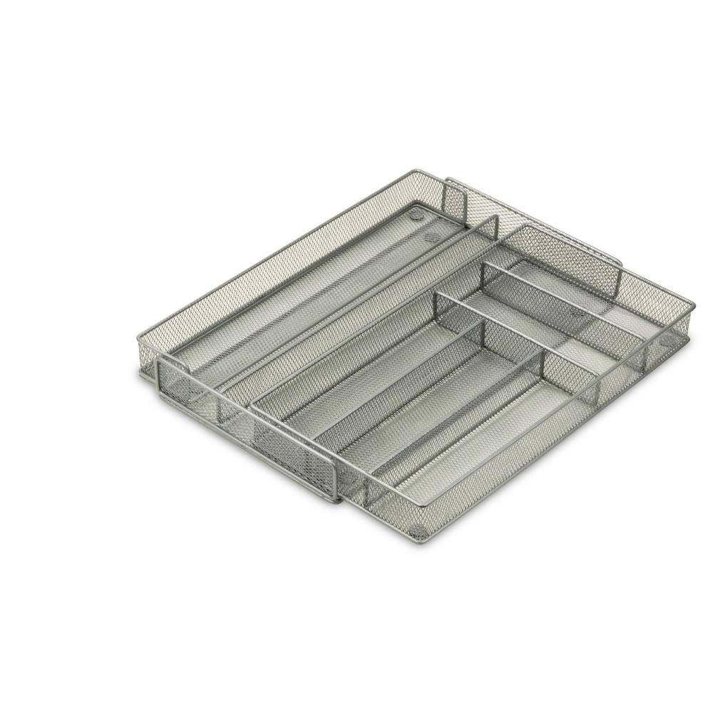 Honey Can Do Steel Mesh Expandable Cutlery Tray