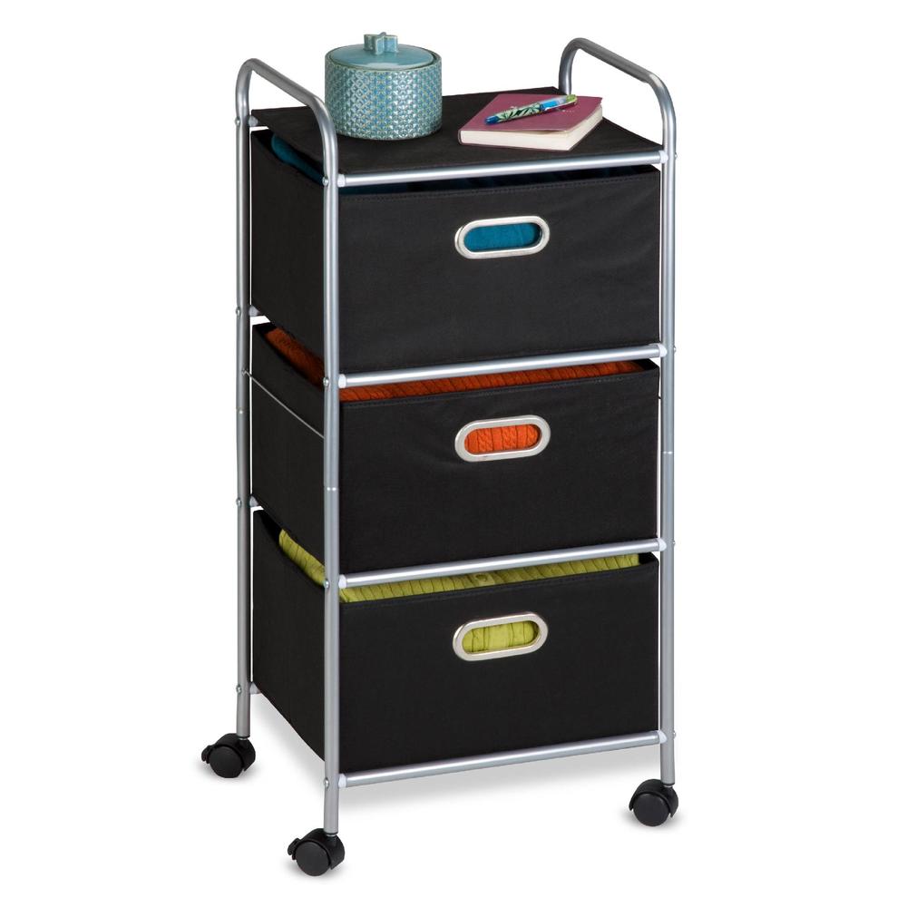 Honey Can Do 3 Drawer Fabric Storage Cart