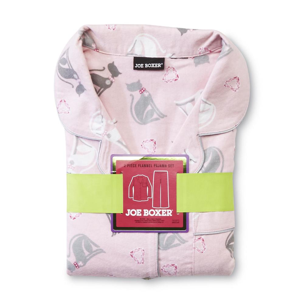 Joe Boxer Women's Flannel Pajamas - Cats