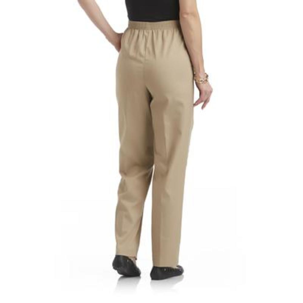 Laura Scott Women's Pull-On Twill Pants