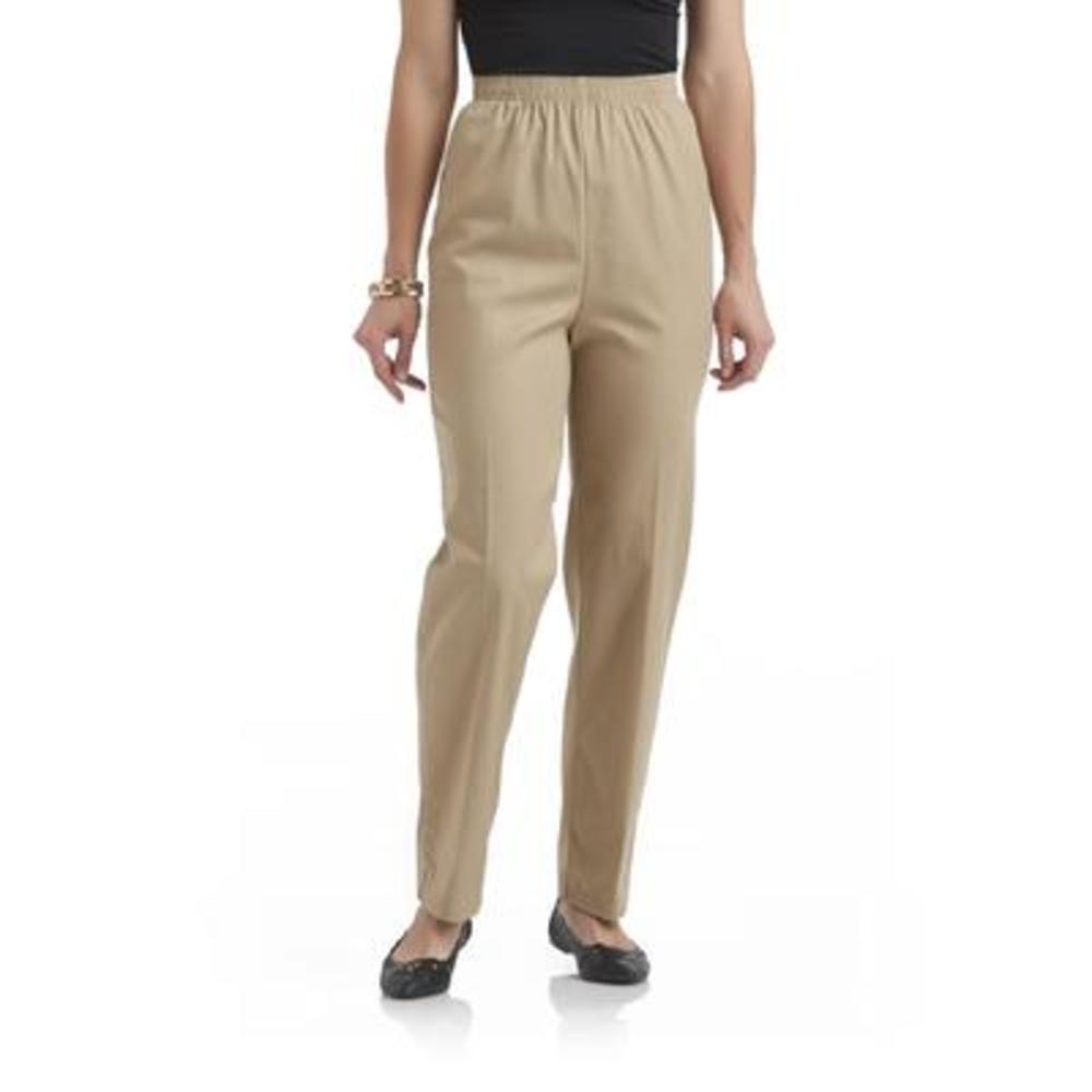 Laura Scott Women's Pull-On Twill Pants
