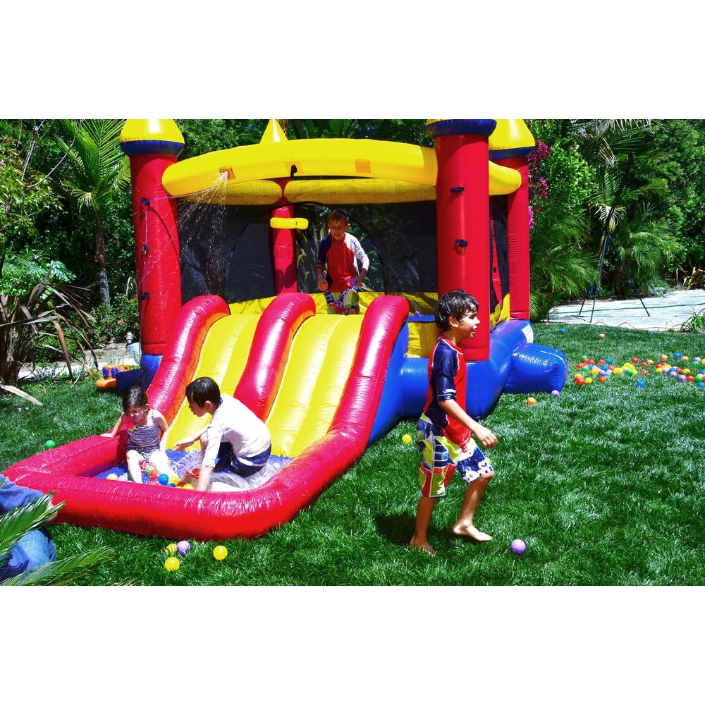 JumpOrange Kiddo Jump "N" Water Slide Fun House