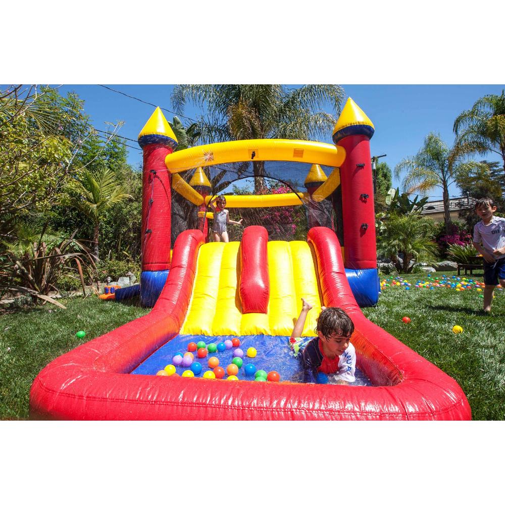JumpOrange Kiddo Jump "N" Water Slide Fun House