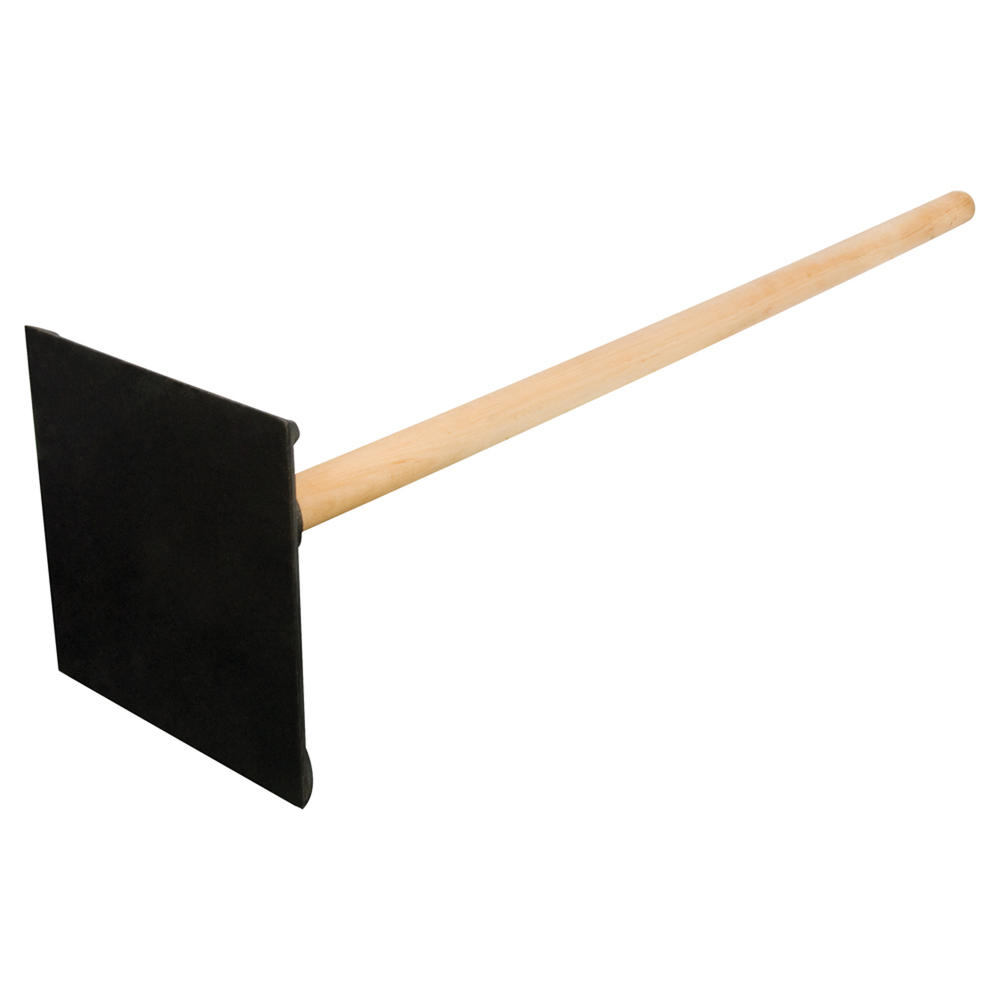 Ludell 50050 10 in. x 10 in. Steel Tamper with Ash Wood Handle