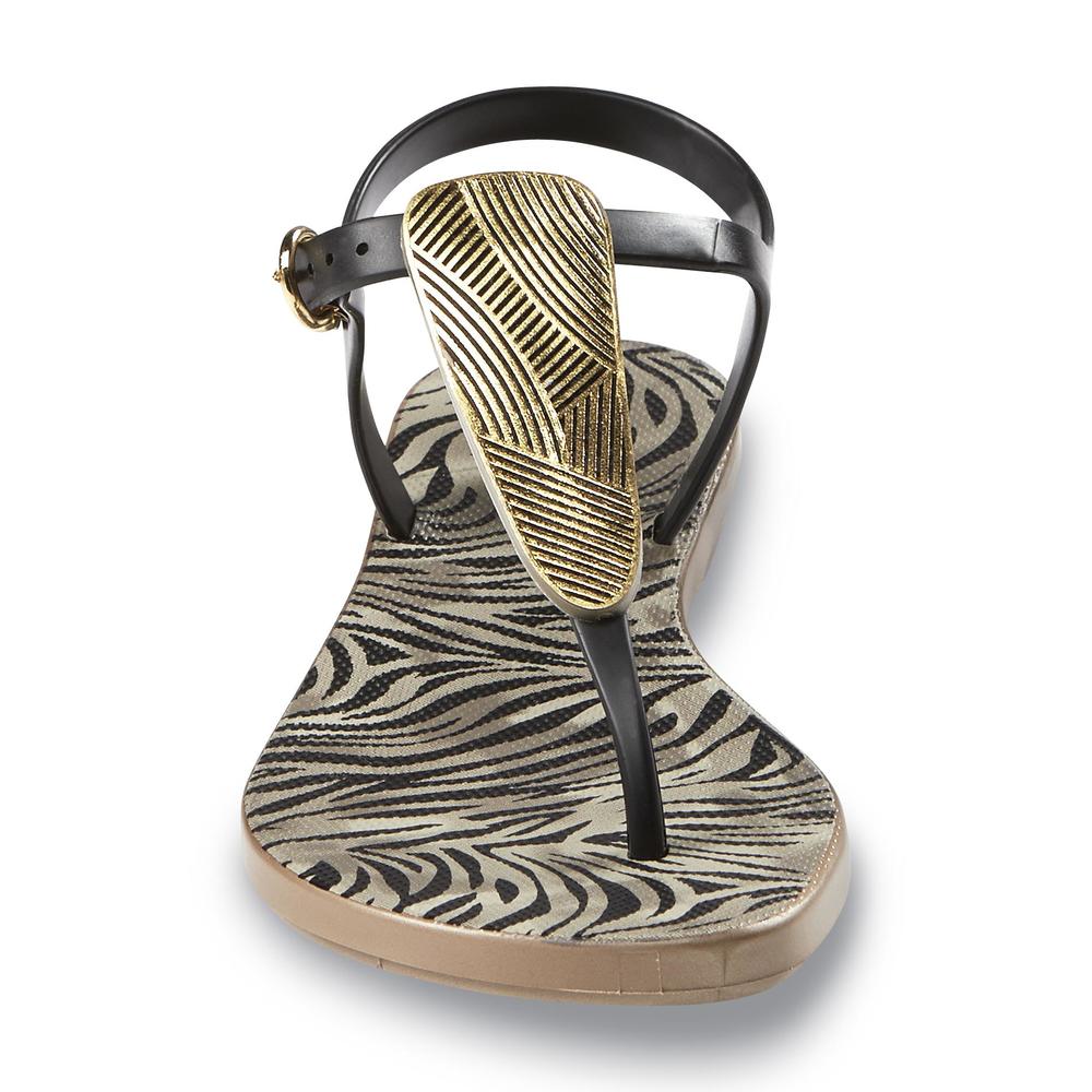 Women's Wynn Zebra Print Flat Sandal