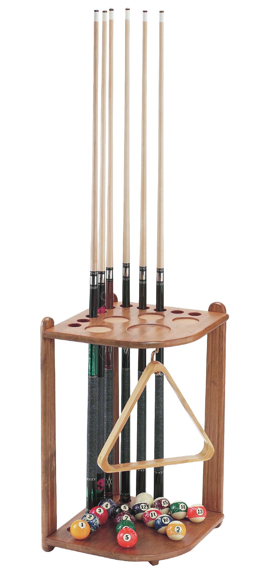 Viper Oak 10 Cue Corner Cue Rack