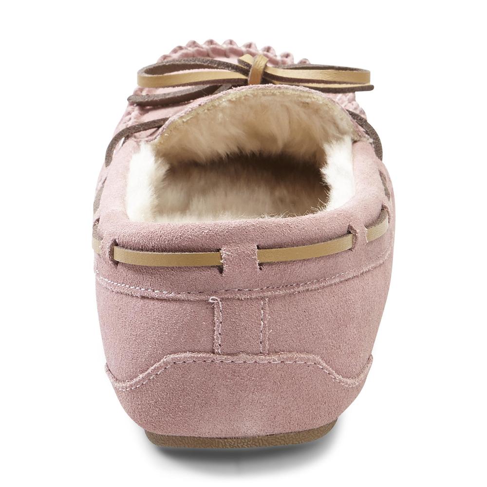 Bongo Women's Moxie Moccasin Slipper - Pink