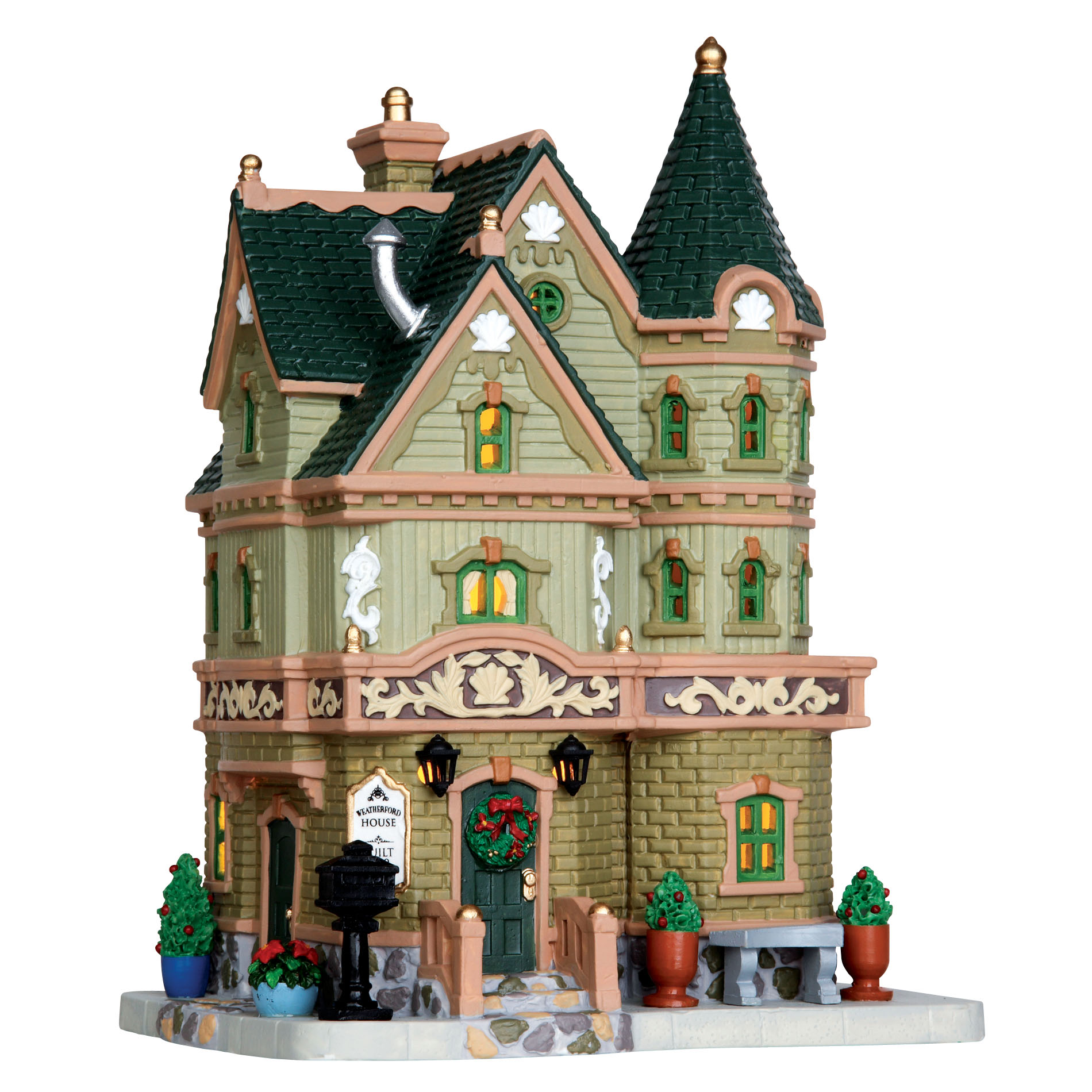 Lemax Village Collection Christmas Village Building, Weather ford House