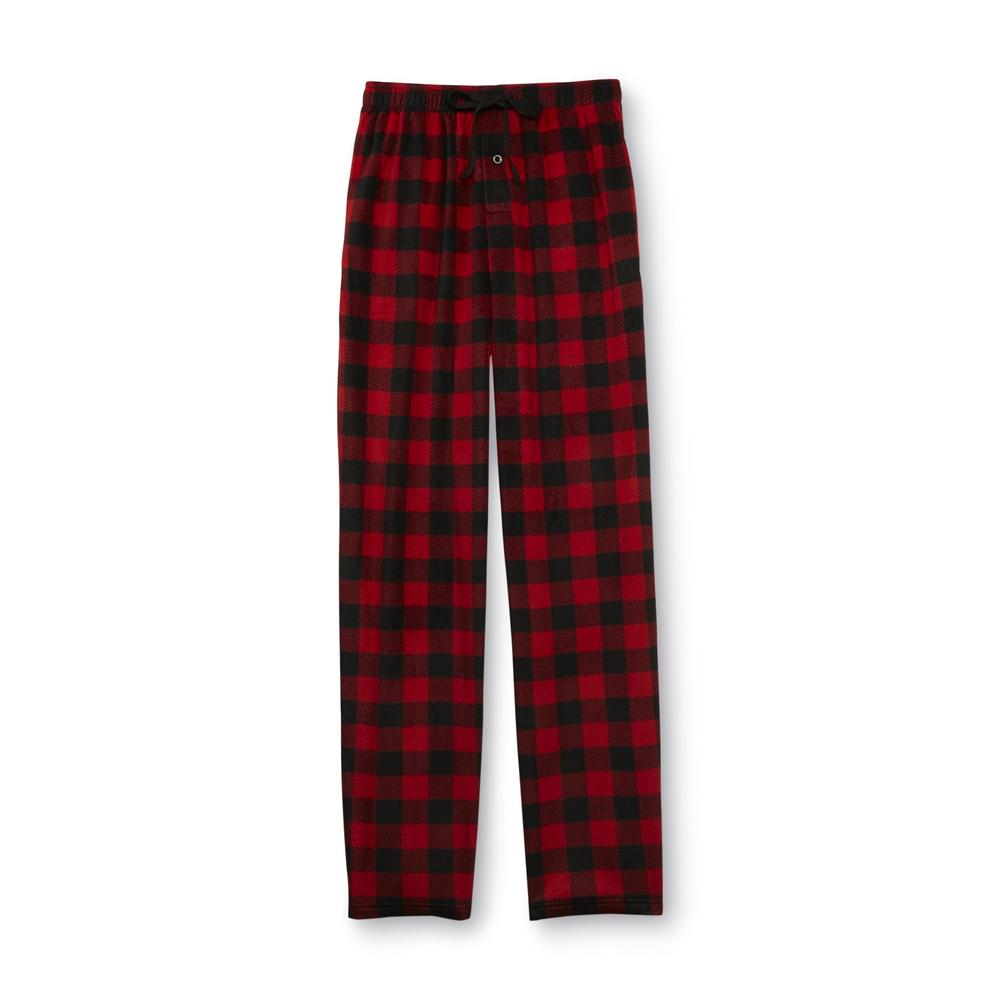 Joe Boxer Men's Fleece Pajama Pants - Buffalo Check Plaid