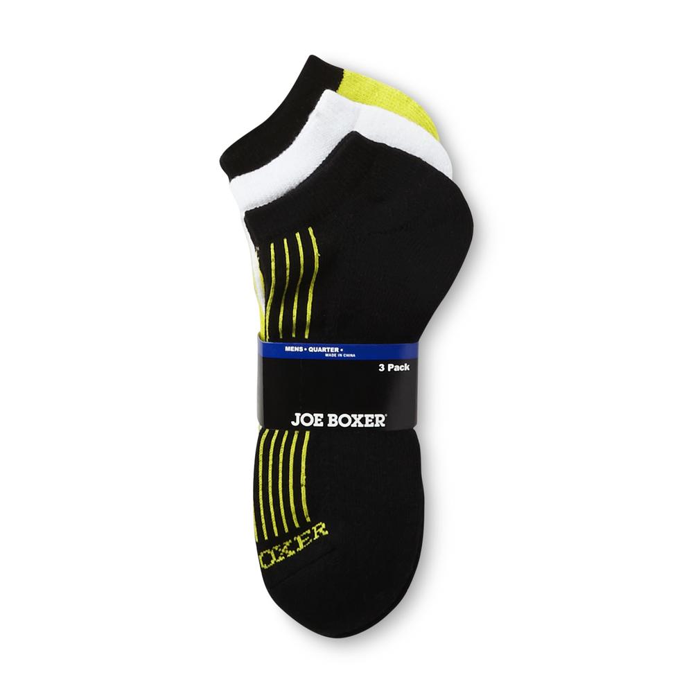 Joe Boxer Men's 3-Pairs Quarter Socks