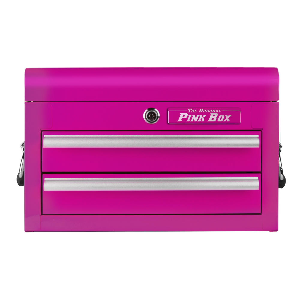 18-inch 2-Drawer 18G Steel Mini Pink Tool Chest