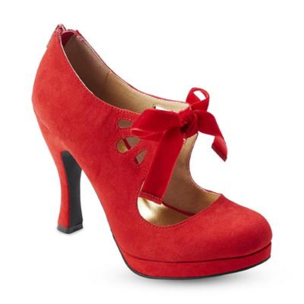 Bongo Women's Elyse Red Platform Pump