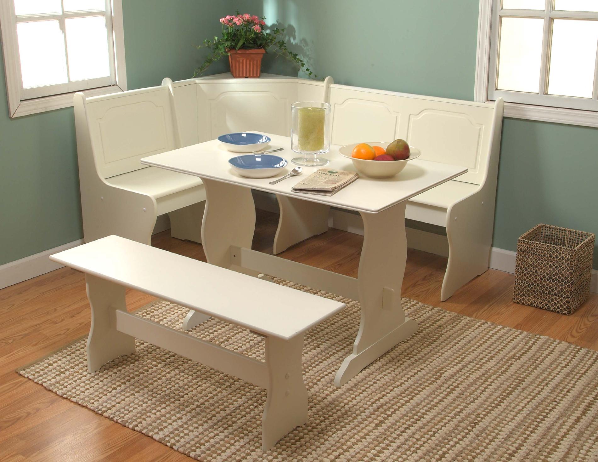 3 pc. Nook Dining Set - Antique White