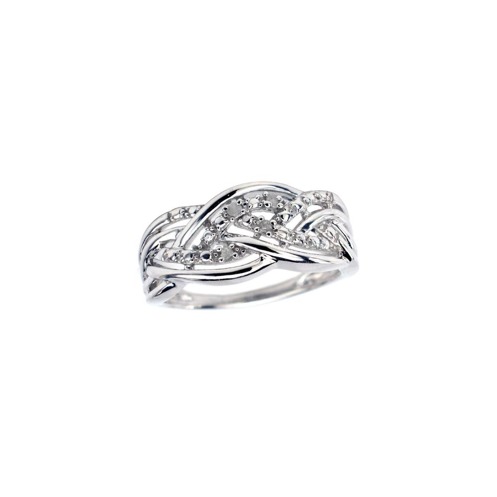 Diamond Sterling Silver Ring