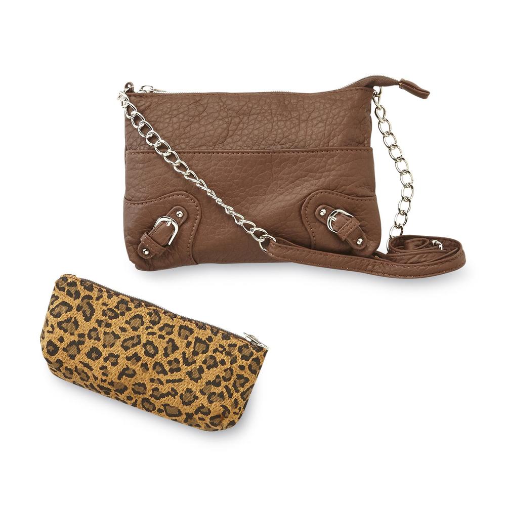 Joe Boxer Women's Crossbody Bag & Wallet - Dotted