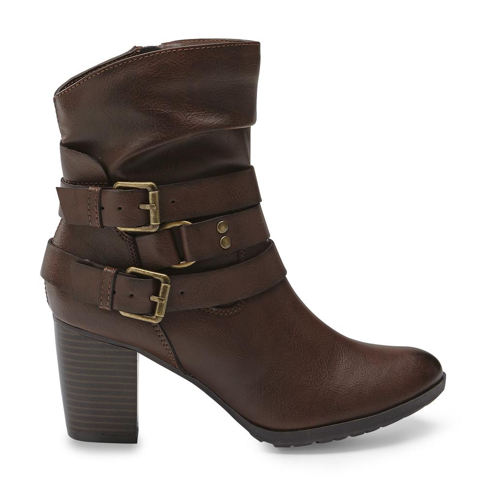 Bongo Women's Sophie Buckled Fashion Bootie - Cognac