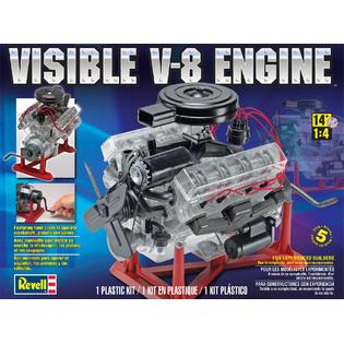 Revell-Monogram Revell 1:4 Scale Visible V-8 Engine Model Kit - Toys ...
