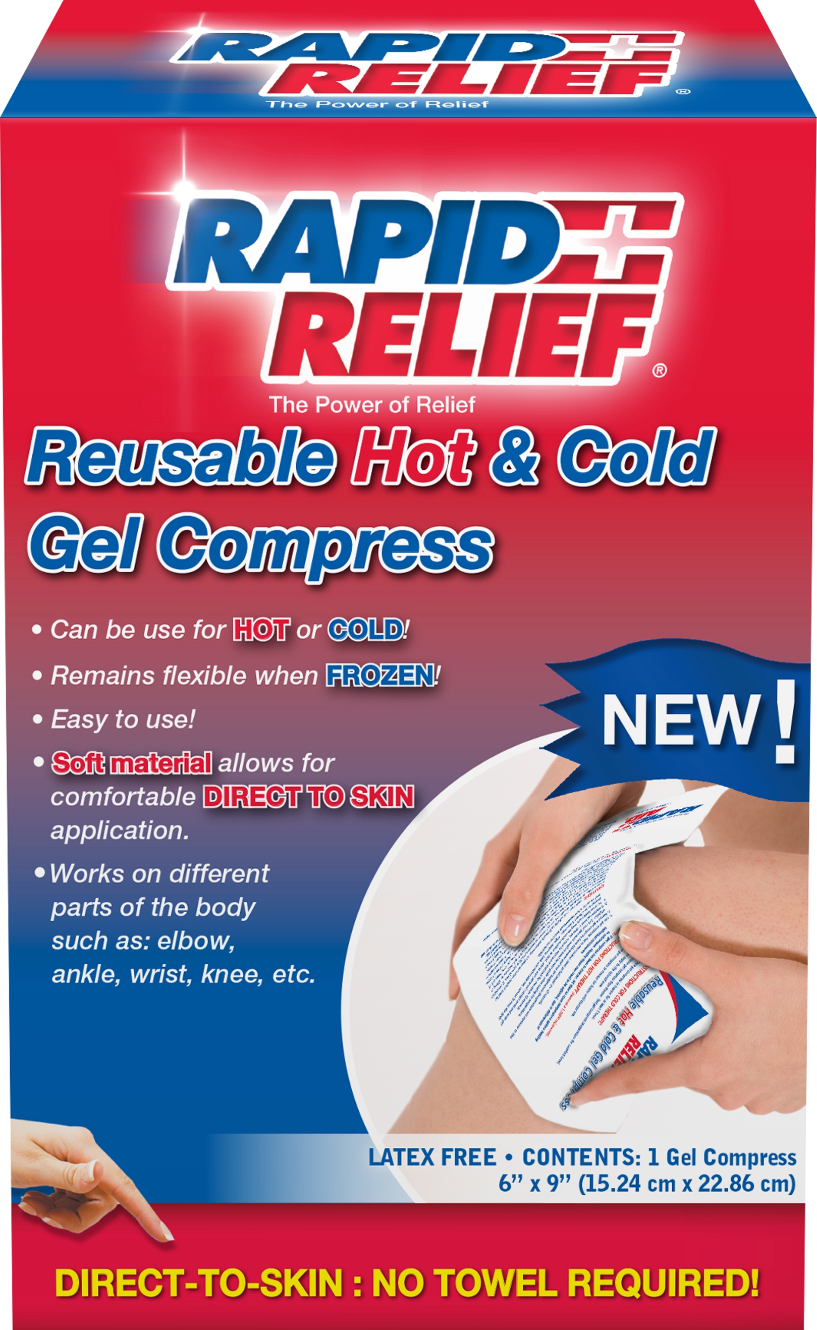 Rapid Relief Hot and Cold Reusable 1 Ct (15.24 cm x 22.86 cm)