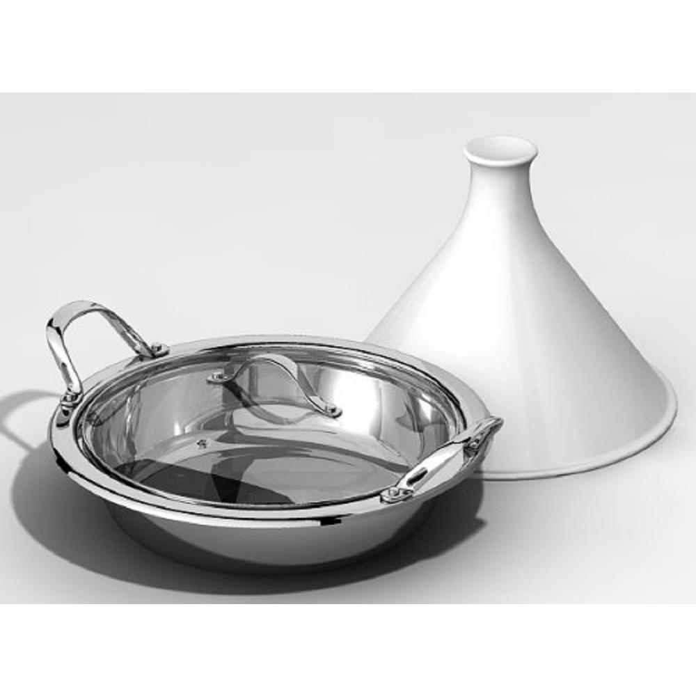 Cooks Standard Multi-Ply Clad Stainless Steel Tagine with 2 Handle and ...
