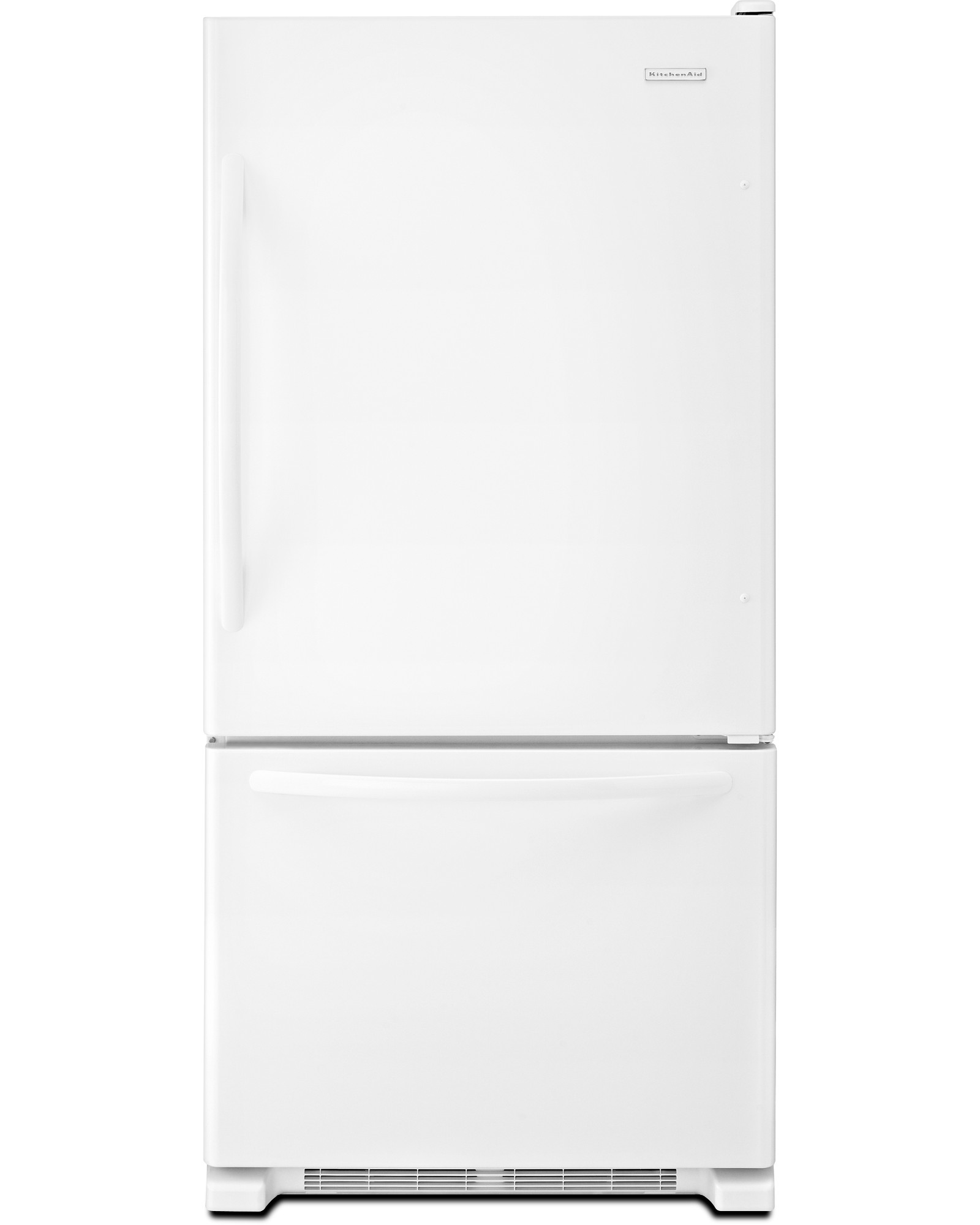 Kitchenaid 22.1 Cu. Ft. Single Door Bottom Freezer Refrigerator W ...