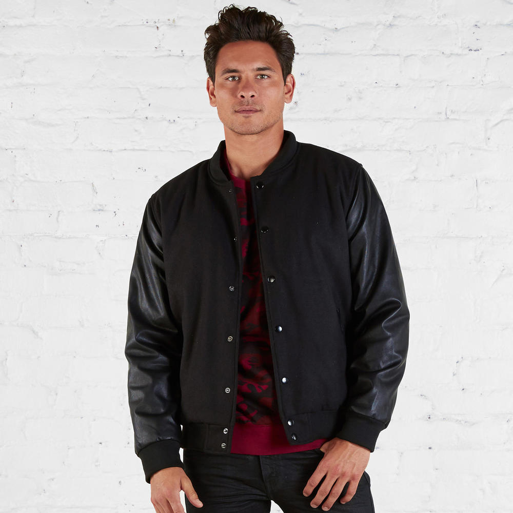 Adam Levine Slim-Fit Varsity Jacket