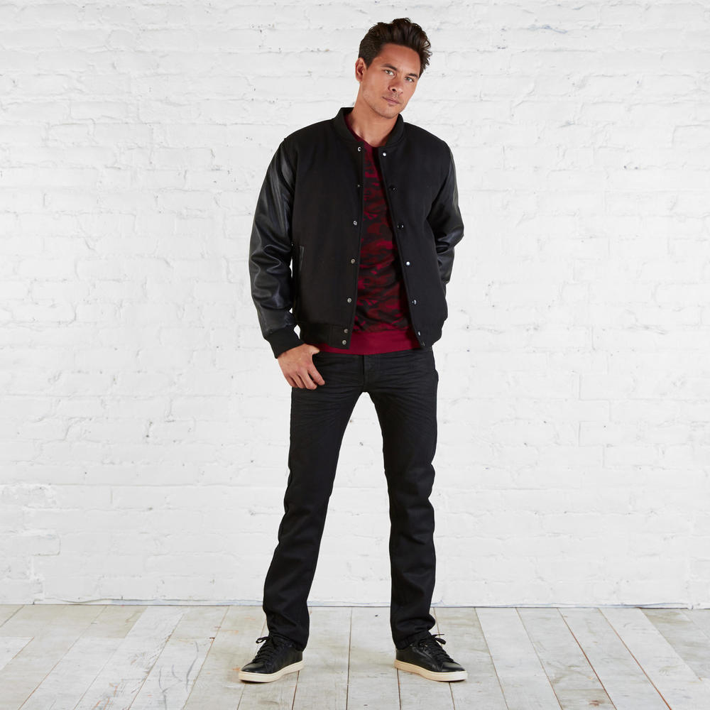 Adam Levine Slim-Fit Varsity Jacket