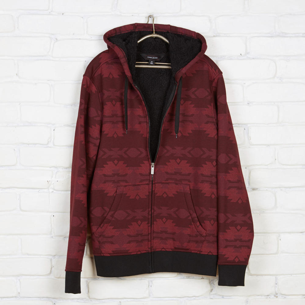 Adam Levine Aztec Hoodie with Sherpa Lining