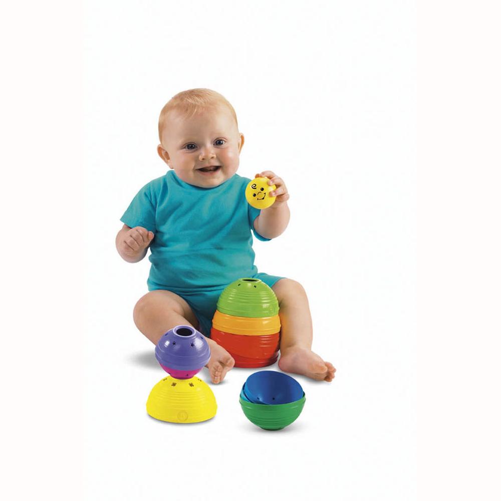 Fisher-Price Brilliant Basics Stack & Roll Cups, 6M+, 1 toy