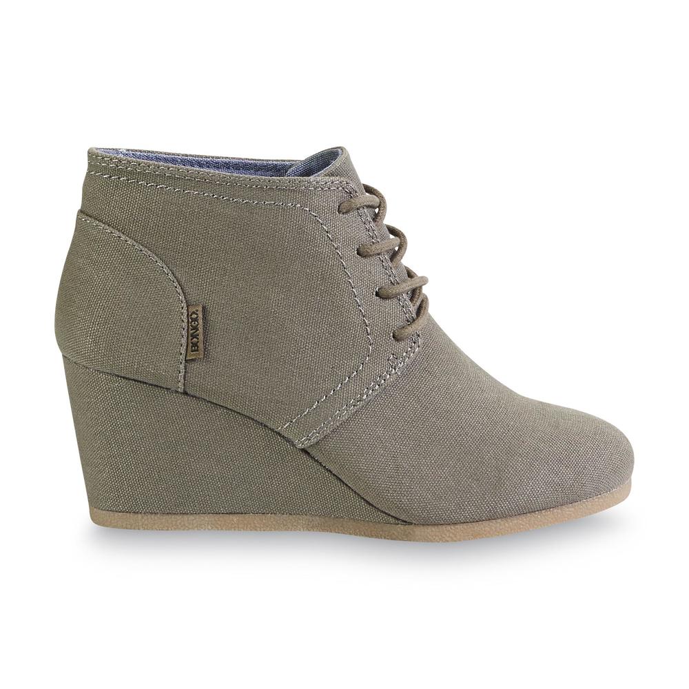 Bongo Women's Patillas Olive Wedge Bootie