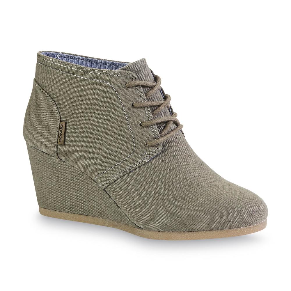 Bongo Women's Patillas Olive Wedge Bootie