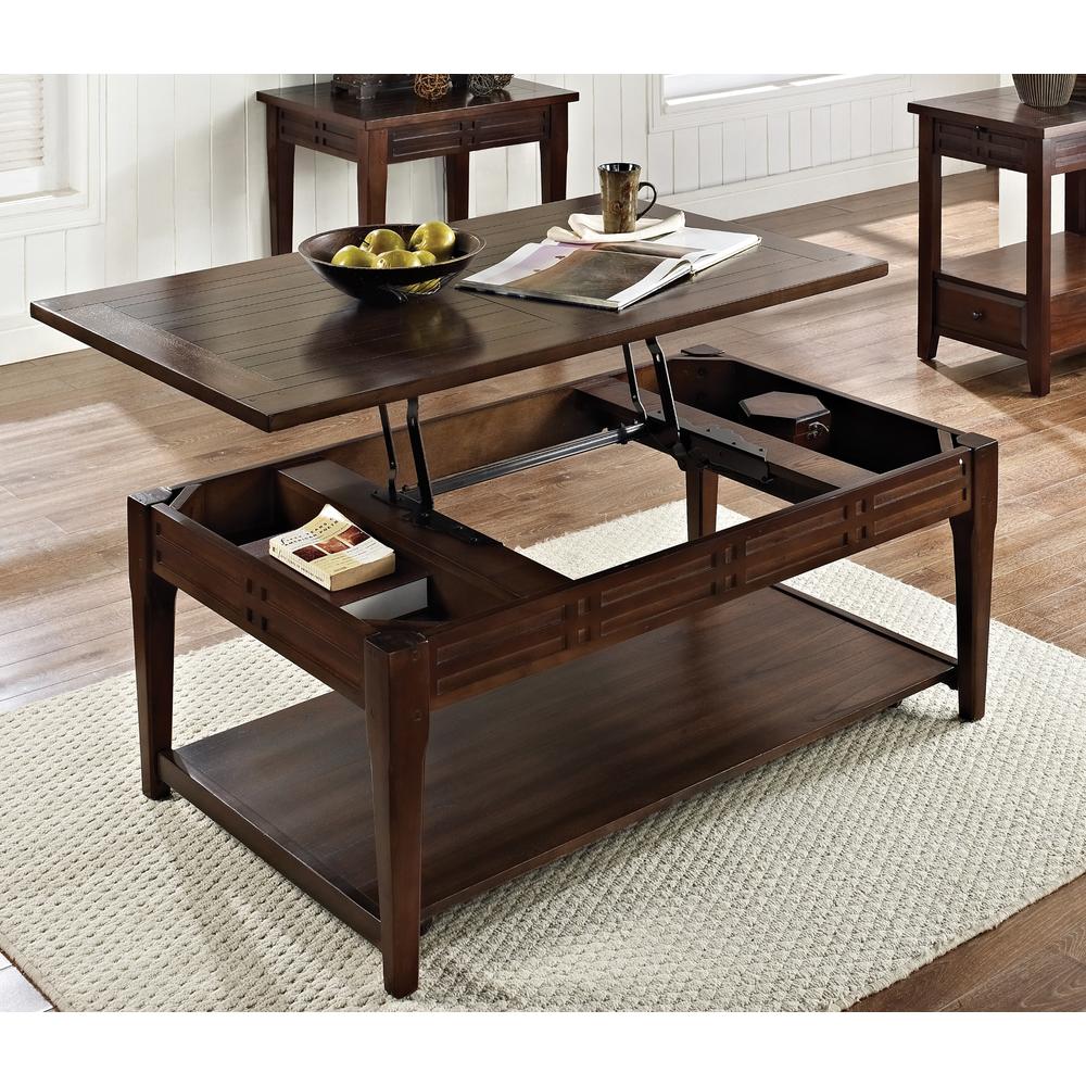 Steve Silver Company Crestline Lift Top Cocktail Table Wcasters