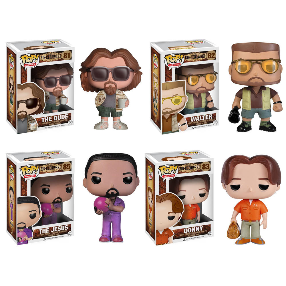 The Big Lebowski POP! Movie Vinyl Collectors Set: The Dude Walter Donny ...