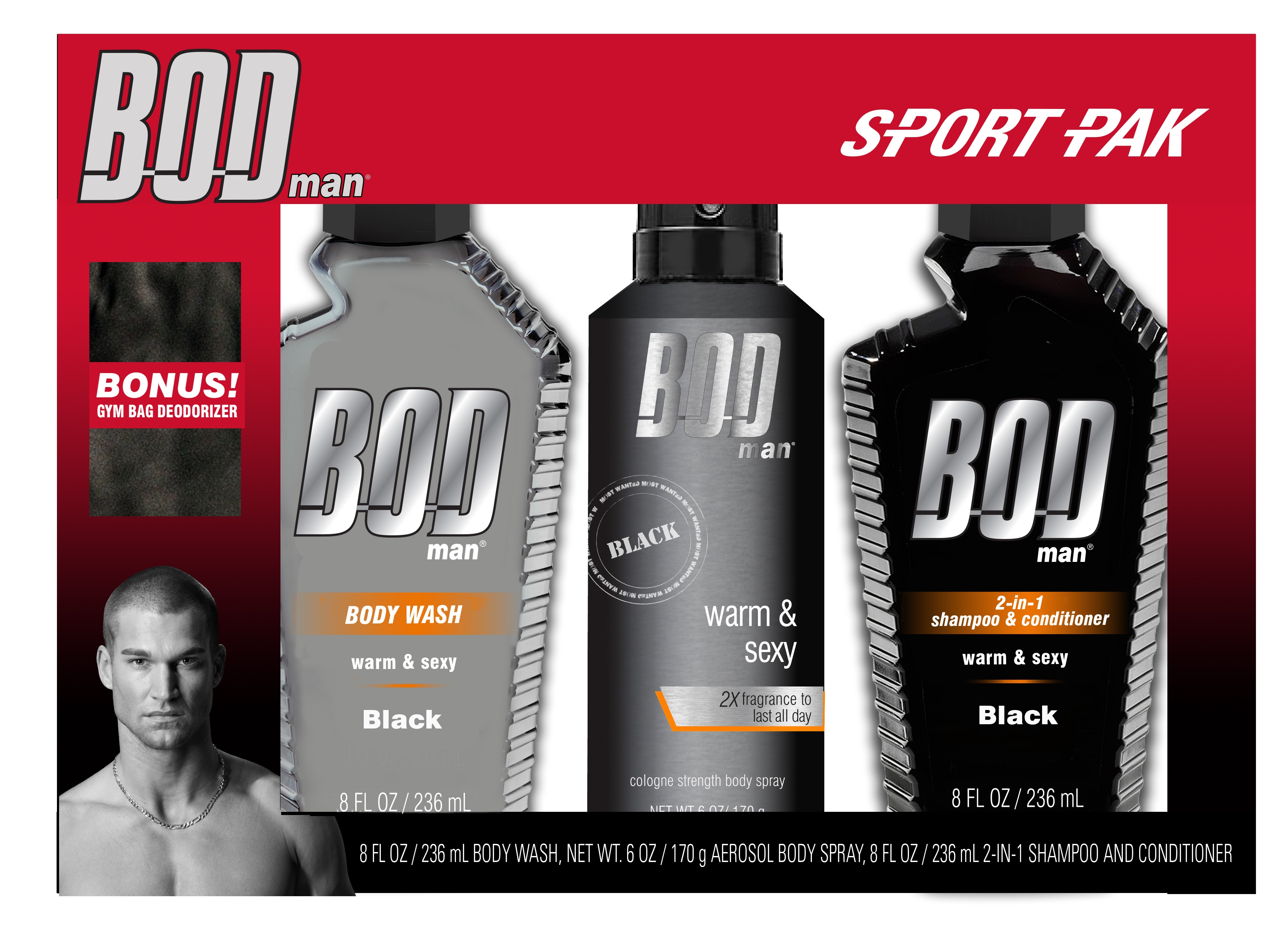 UPC 026169050205 - BOD Man Ripped Abs Sport Pak, 4 pc | upcitemdb.com