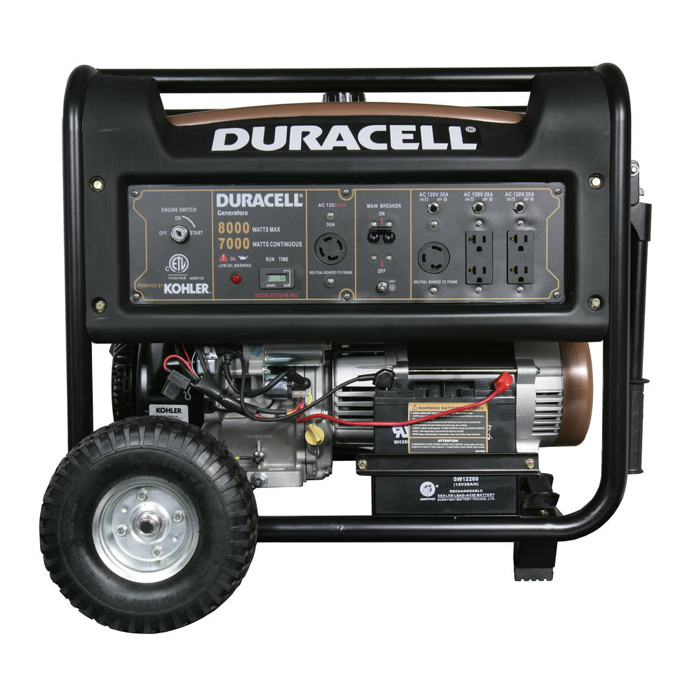 Duracell 7800 / 8000 Watt Duracell Portable Gas Powered Generator ...